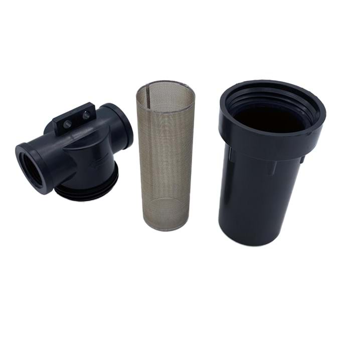 1" Black Nylon 40 Mesh Screen Strainer
