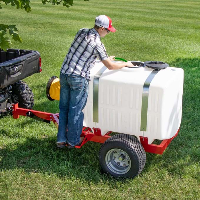 FIMCO 200 Gallon Fire Trailer with 4 Roller Pump and Fire Nozzle